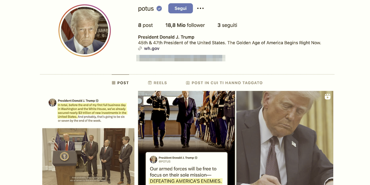 Perché seguite Donald Trump e JD Vance su Instagram e Facebook