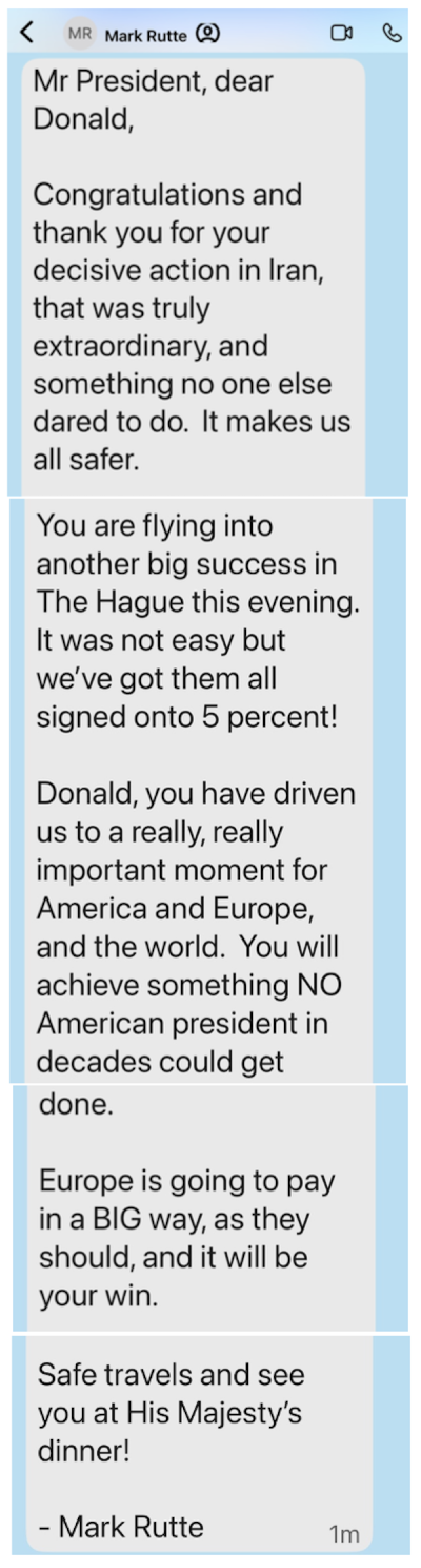 Trump ha diffuso un messaggio privato e MOLTO ruffiano del capo della ...